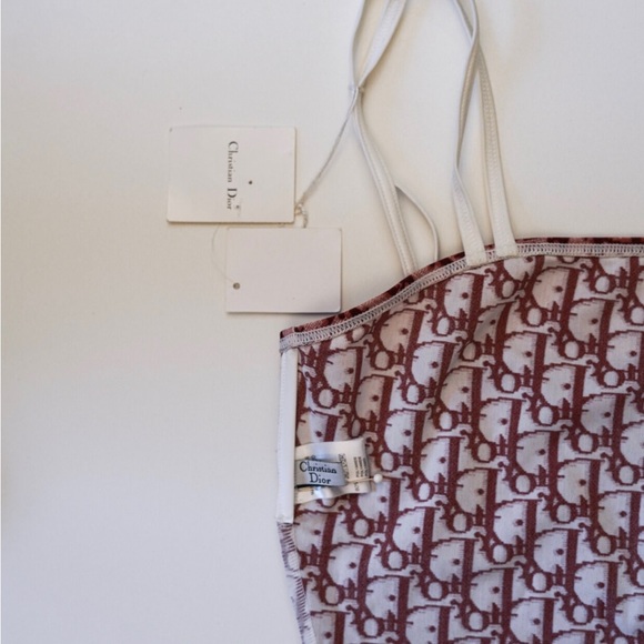 Dior | Swim | Christian Dior Red Monogram No2 Onepiece Swimsuit | Poshmark